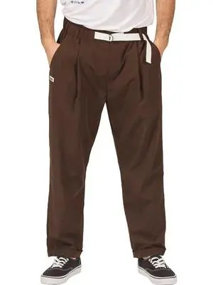 VAST Featherlight Loose Fit Belted Pants - Chocolate Brown