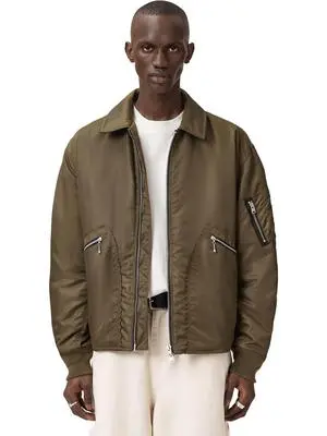 ALLSAINTS Fallon Bomber Jacket - Khaki Brown