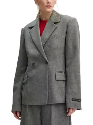 HERSKIND Double-breasted Blazer - Grey