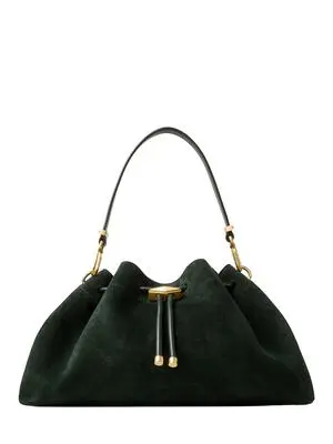 JIMMY CHOO Cinch Medium Shoulder Bag - British Green/gold