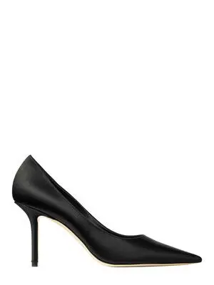 JIMMY CHOO Love 85 Satin Pumps - Black