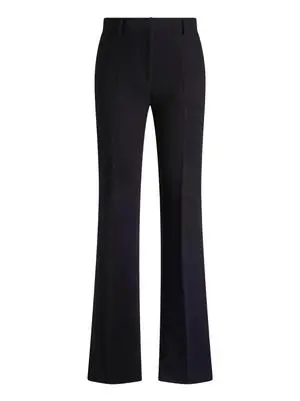 Etro Wool Trousers With Welt-pockets - Black