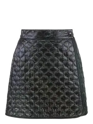 Moncler Logo-patch Padded Mini Skirt - Black
