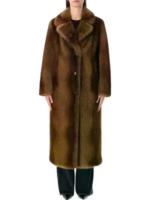 STAND STUDIO Nora Single-breasted Coat - Brown