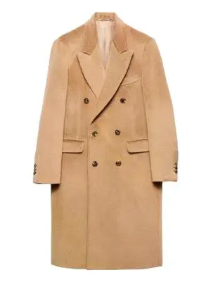 Prada Buttoned Double-breasted Coat - Brown
