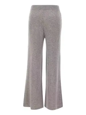 KAOS Elasticated Flared-leg Trousers - Grey