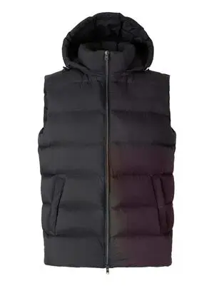 Herno Hooded Padded Vest - Black