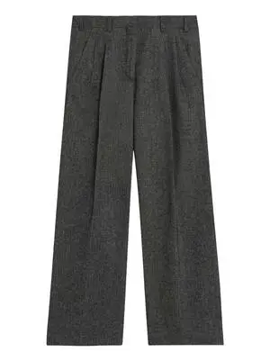 A PAPER KID Pleated Trousers - Grey