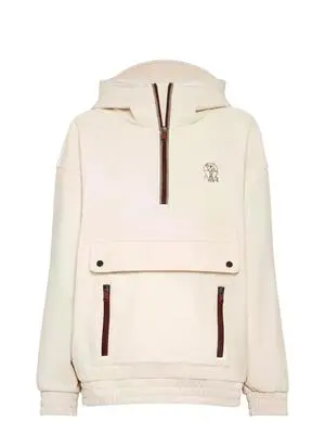 Brunello Cucinelli Zip-up Hoodie - Neutrals