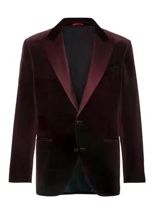 Brunello Cucinelli Single-breasted Velvet Blazer - Red