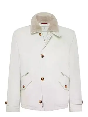 Brunello Cucinelli Padded Bomber Jacket - Neutrals