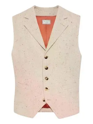 Brunello Cucinelli Button-fastening Waistcoat - Neutrals