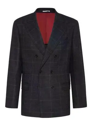 Brunello Cucinelli Double-breasted Blazer - Grey