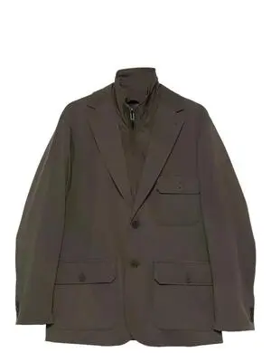 Emporio Armani Single-breasted Blazer - Green