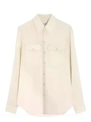 LEMAIRE Chest-pocket Long-sleeve Shirt - Neutrals