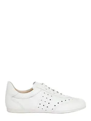 STUDIO CHOFAKIAN Monocle Café Perforated Sneakers - White