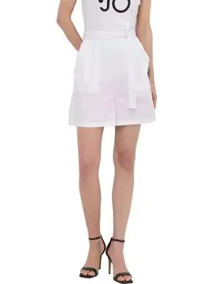 Liu Jo Belted Shorts - White