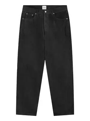 ARTE ANTWERP Corduroy Tapered-leg Trousers - Black
