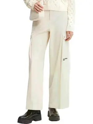 Karl Lagerfeld Logo-embroidered Cargo Pants - Neutrals