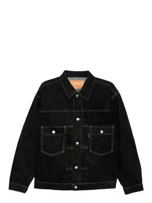 MASTERMIND WORLD Logo-print Denim Jacket - Blue