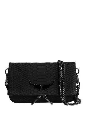 Zadig&Voltaire Rock Savage Nano Quilted Leather Crossbody Bag - Black