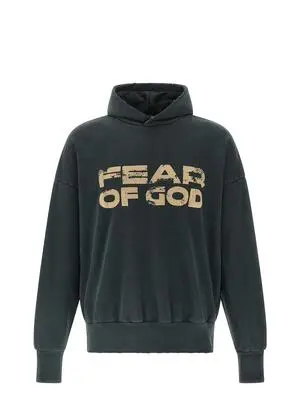 Fear Of God Heavy Cotton Fleece Hoodie - Black