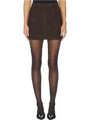 SRG Apple Suede Skirt - Chocolate
