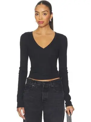 Free People X We The Free Neria Long Sleeve Top - Black