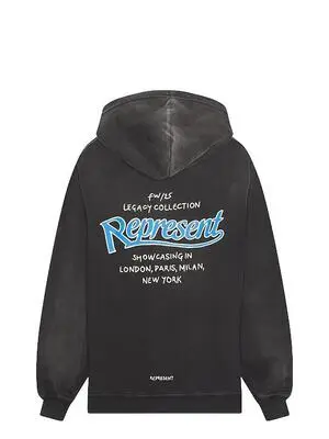 REPRESENT Showcasing Hoodie - Stained Black