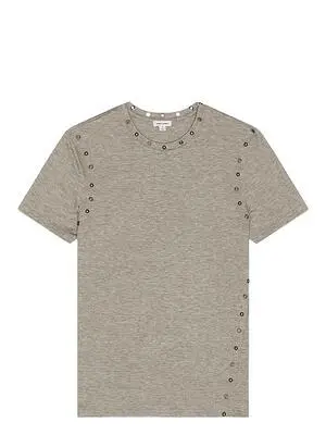 JADED LONDON Stud Mist Tee - Grey