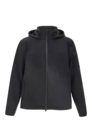 Hugo Boss Windproof Jacket With Removable Hood - Black