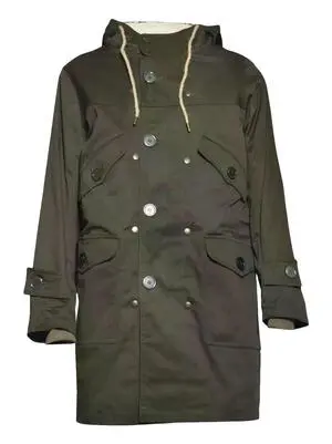 EQUIPE '70 Hooded Buttoned Parka Coat - Green