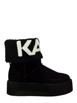 Karl Lagerfeld Thermo Platform Boots - Black