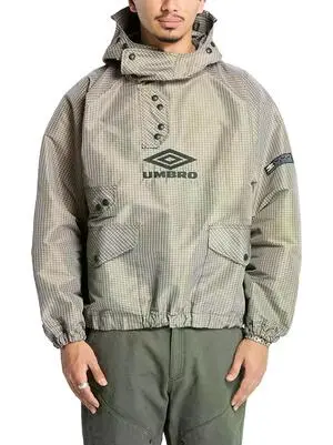UMBRO Check Hooded Jacket - Neutrals