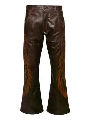 EARTHLING VIP Leather Trousers - Brown