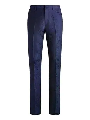 Etro Paisley-motif Trousers - Blue