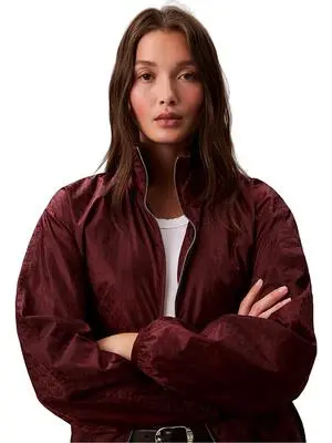 Calvin Klein Calvin Klein Jeans Allover Monogram Windbreaker Jacket Merlot