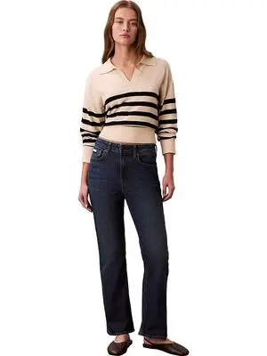 Calvin Klein High-rise Cropped Flare Jeans - Asteroid Cloud