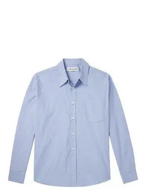 Our Legacy Beyond Checked Cotton-poplin Shirt - Blue