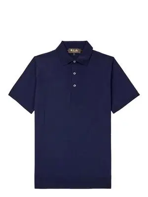 Loro Piana Wish® Wool Polo Shirt - Blue