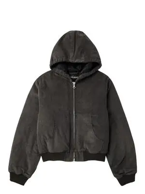 Our Legacy Bank Cotton-corduroy Hooded Jacket - Brown