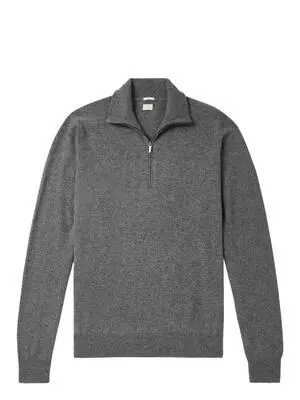 Massimo Alba Lima Cashmere Half-zip Sweater - Gray