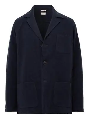 Massimo Alba Florida Wool, Silk, And Cashmere-blend Chore Jacket - Blue