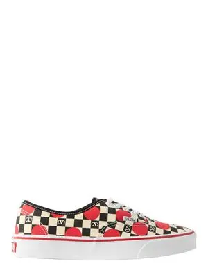 Valentino Garavani Vans Printed Canvas Sneakers - Red
