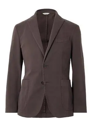 Boglioli Cotton-blend Twill Suit Jacket - Brown