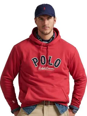 Ralph Lauren Rl Fleece Western-logo Hoodie - Sunrise Red