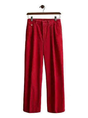 Ralph Lauren C. 1980s Corduroy Ankle Pant - Red