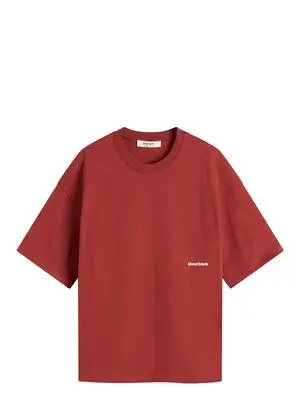 ABOUT:BLANK Box Logo T-shirt - Wine/ecru