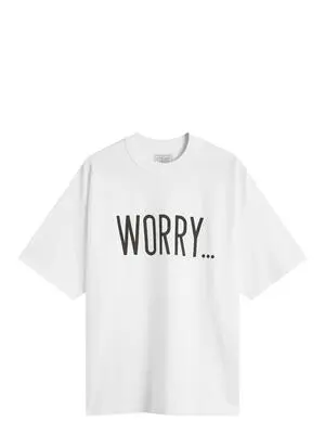 UNLIKELY DRY GOODS Authentic Worry T-shirt - White
