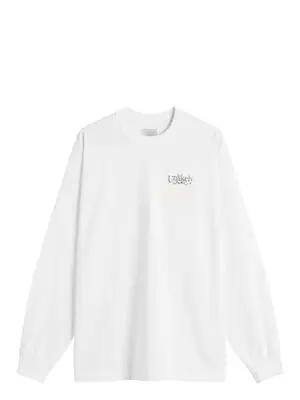 UNLIKELY DRY GOODS Team Logo Long Sleeve T-shirt - White